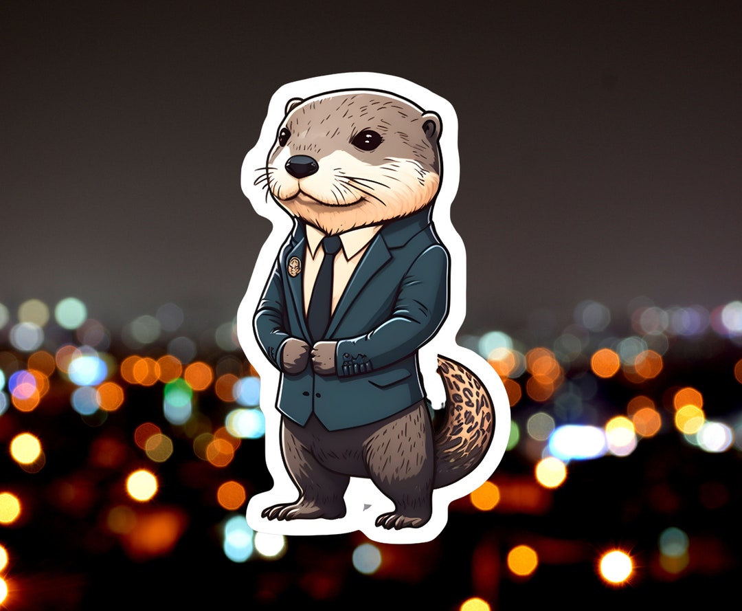 Cute Otter Sticker Kawaii Animals Waterproof Vinyl - Etsy