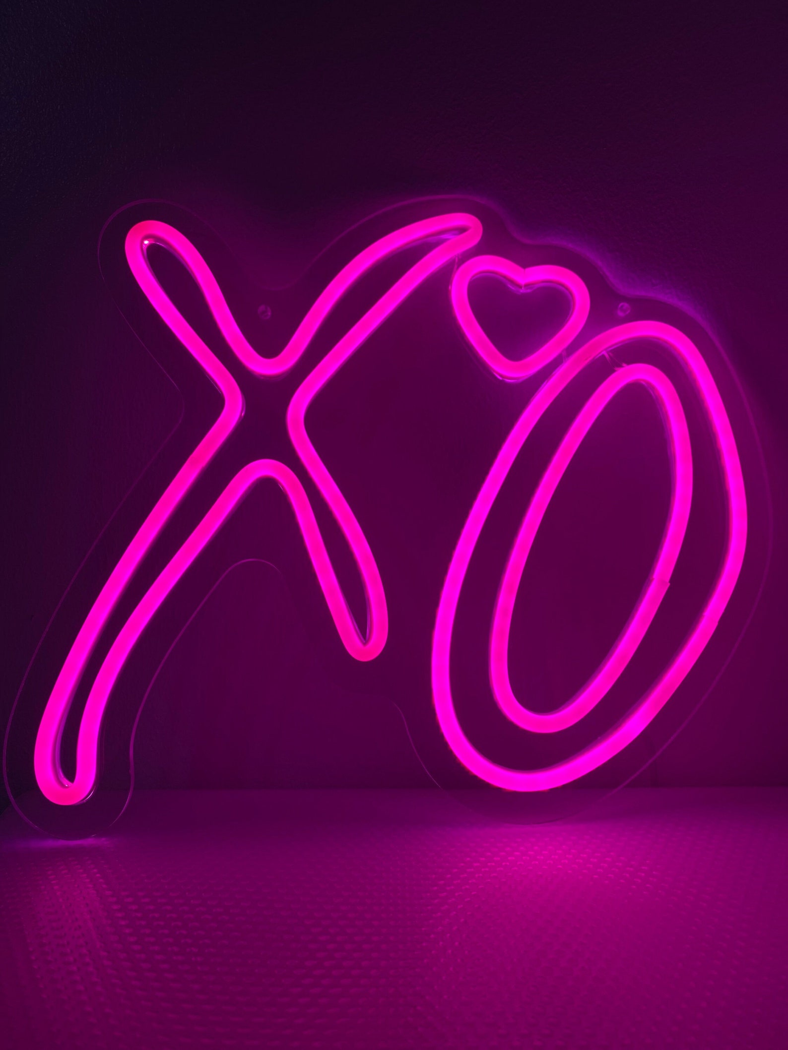XO Neon Pink Light - Etsy