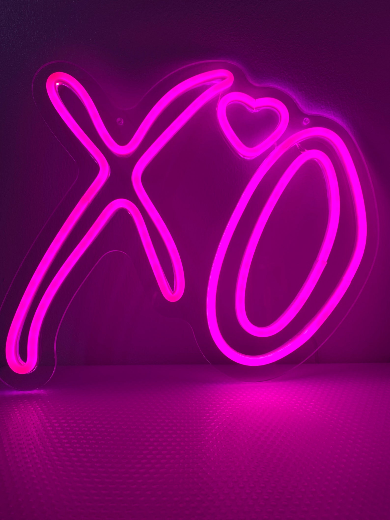 XO Neon Pink Light - Etsy