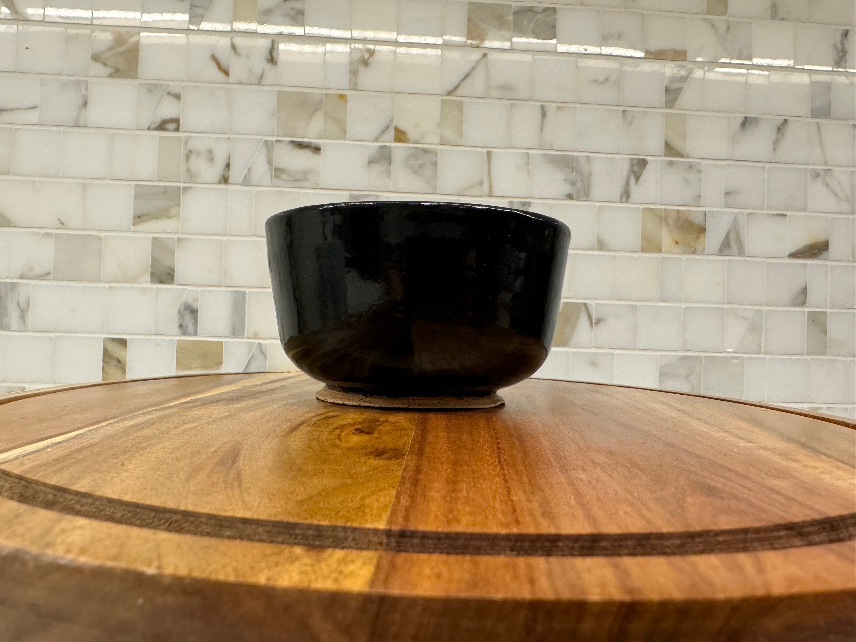 Black Ceramic Bowl - Etsy
