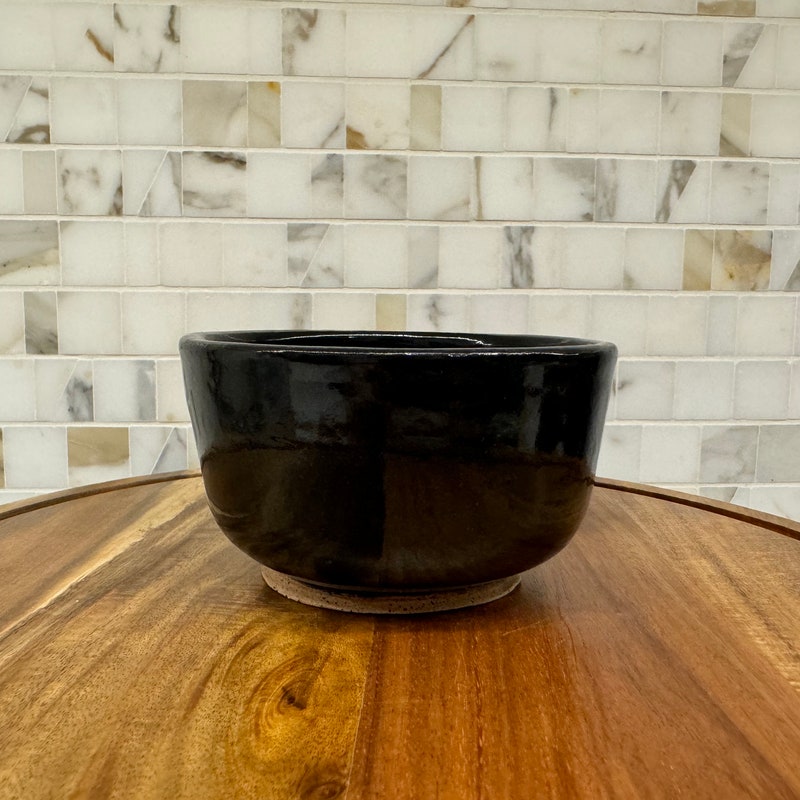 Black Ceramic Bowl - Etsy