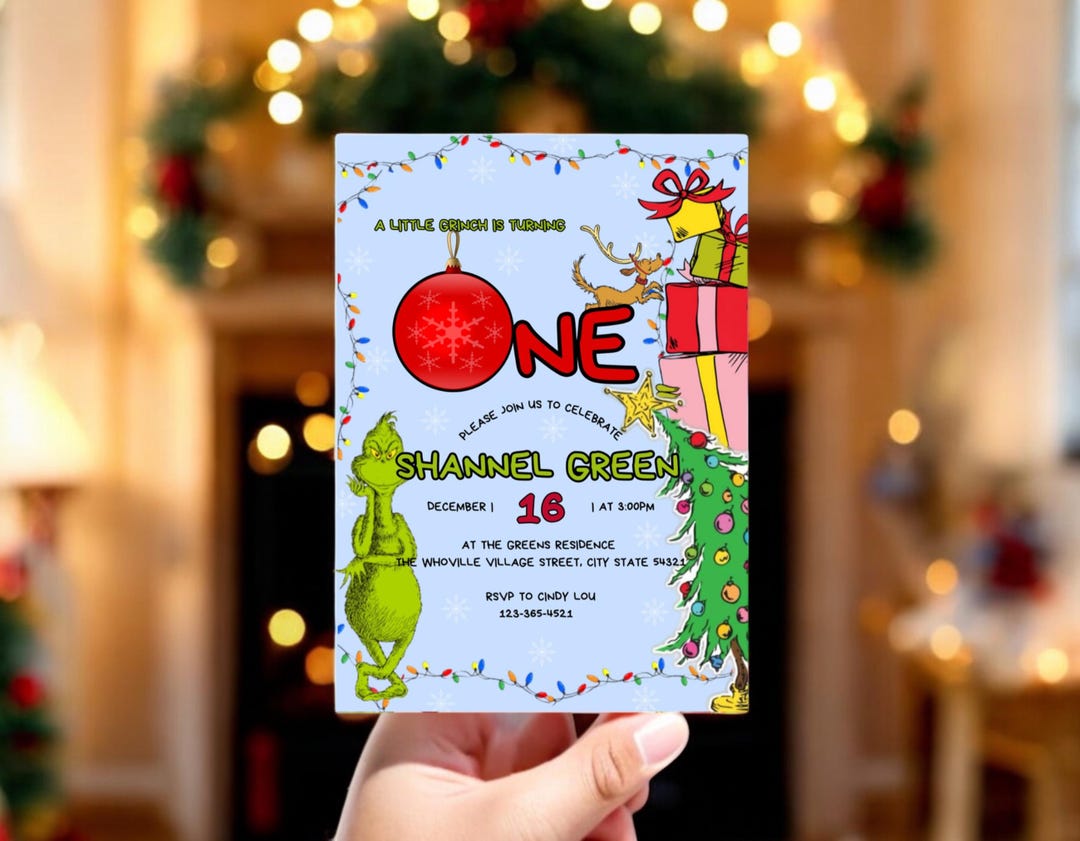 Grinch One Blue Edition - Etsy