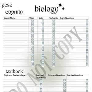 GCSE Revision Trio of Science Sheets for Organisation biology, Physics ...