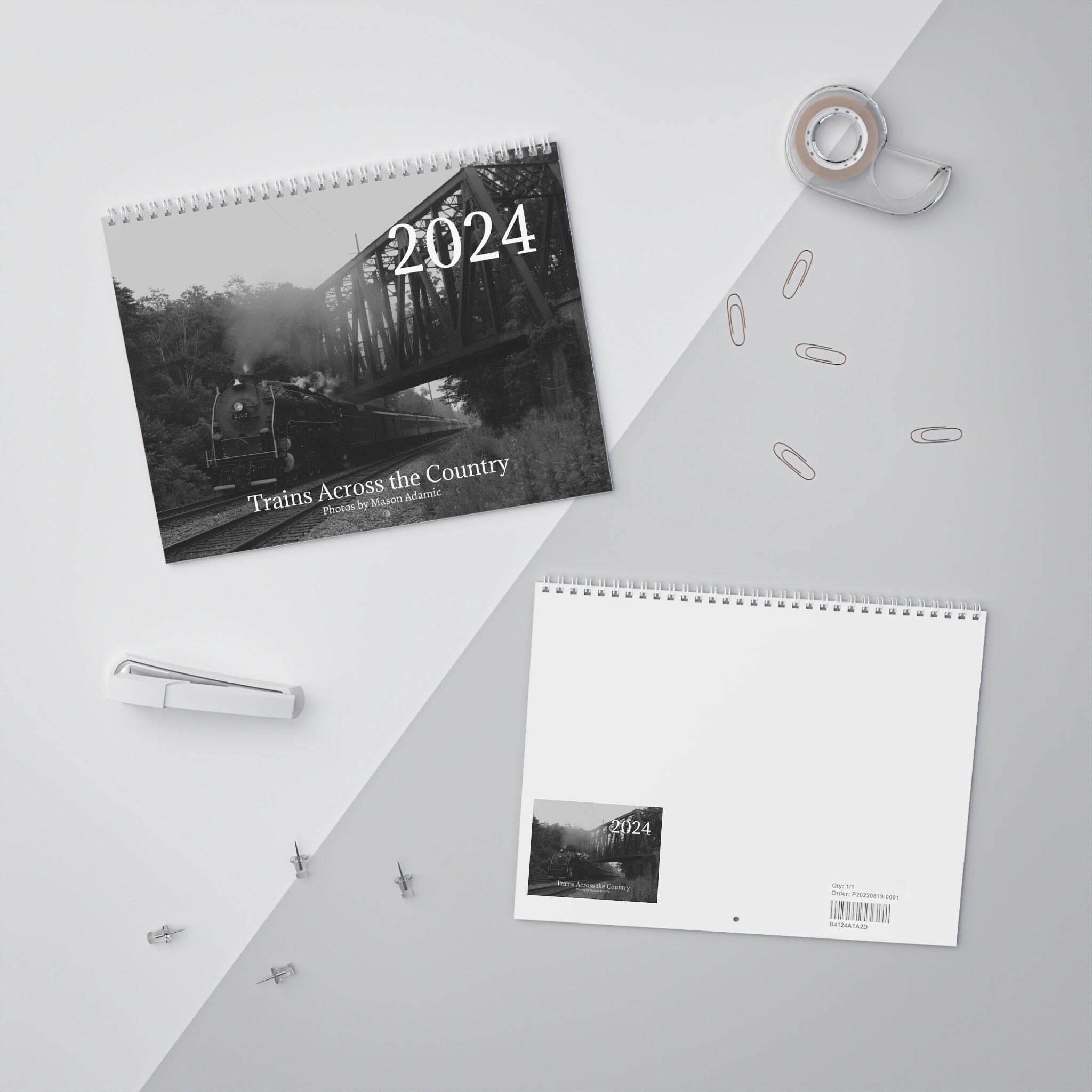 Trains Across the Country 2024 Calendar - Etsy