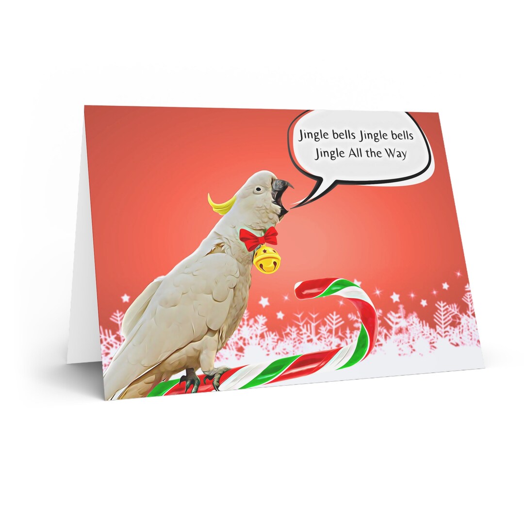 Cockatoo Christmas Card Christmas Cockatoo Native - Etsy