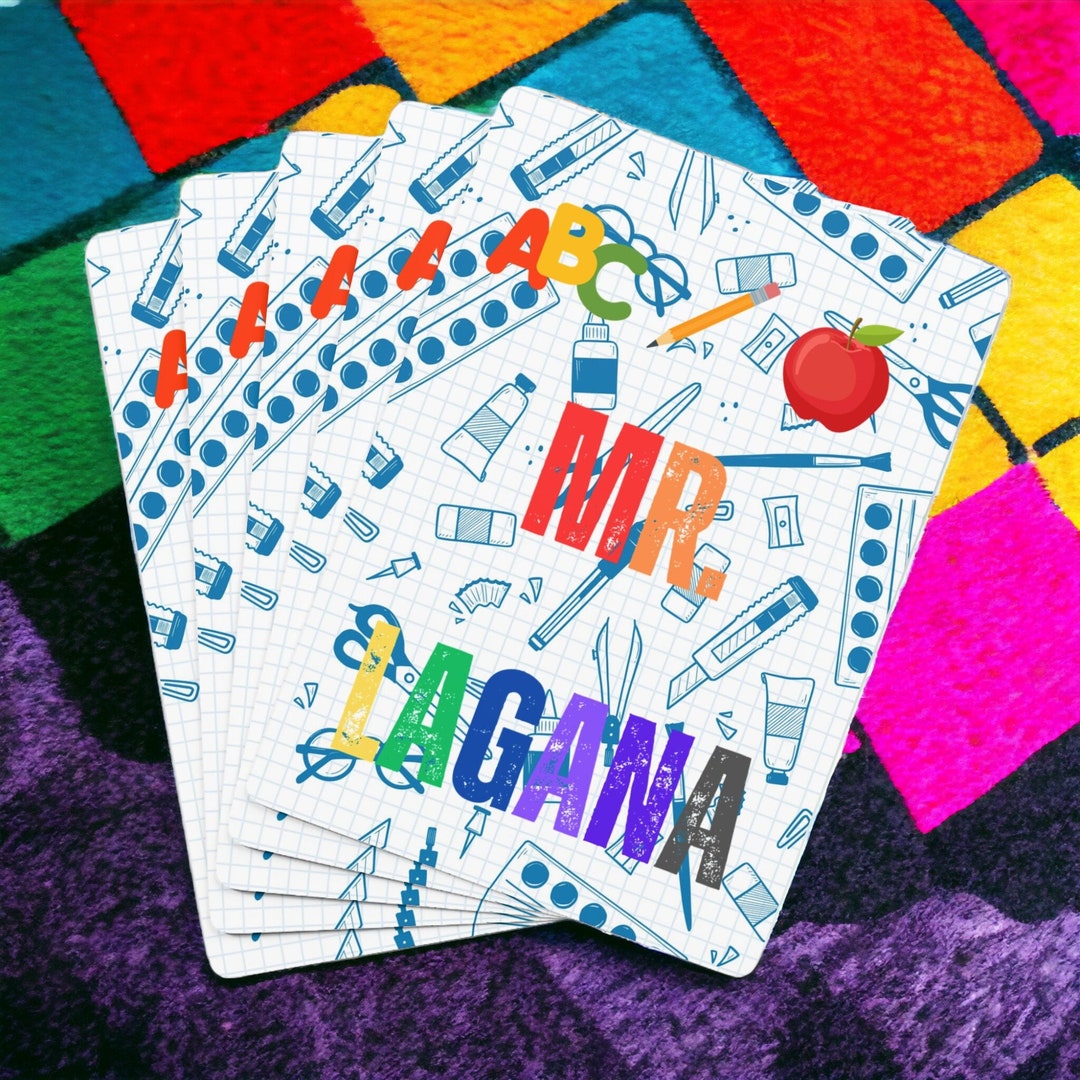 Teacher Customizable Playing Cards: Fun and Customizable Deck for ...