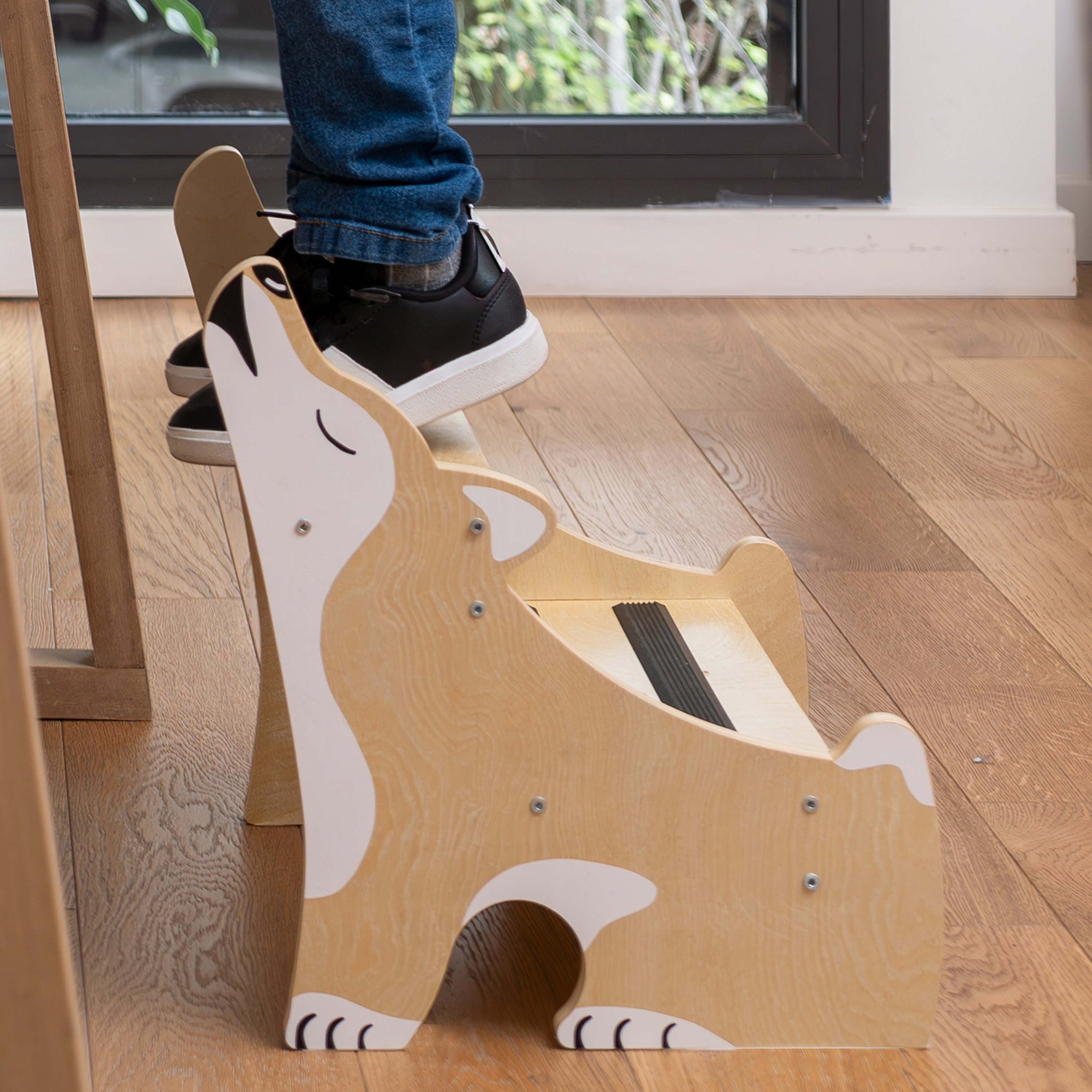 Bamboo Wooden Step Stool for Kids Cute Toddler Step Stool for Bathroom ...