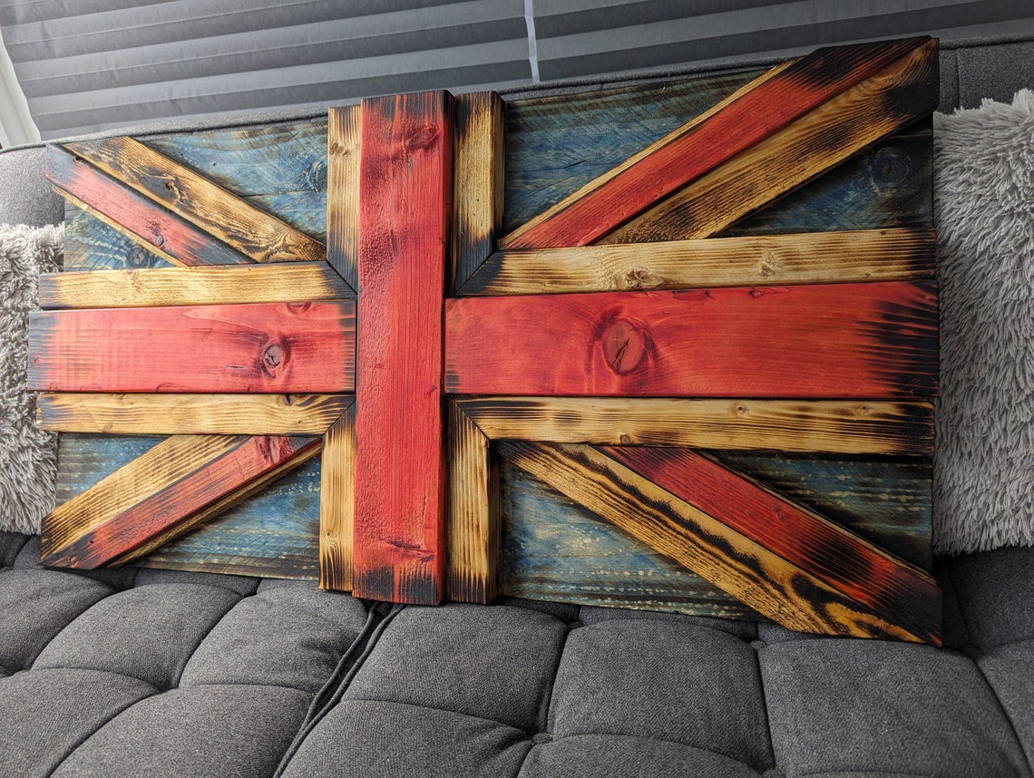 Rustic Reclaimed Wooden Union Jack Wall Art - Etsy UK