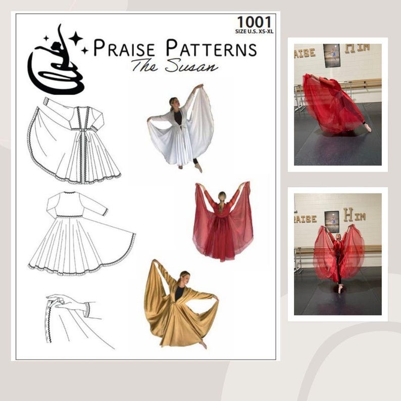 The Susan Pattern DIGITAL FORMAT Featuring the Double Circle Skirt - Etsy