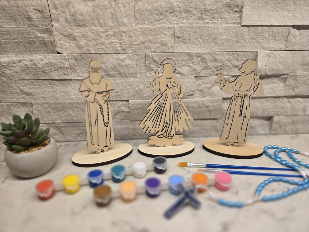 Saint Statue Painting Craft for Boys - Etsy