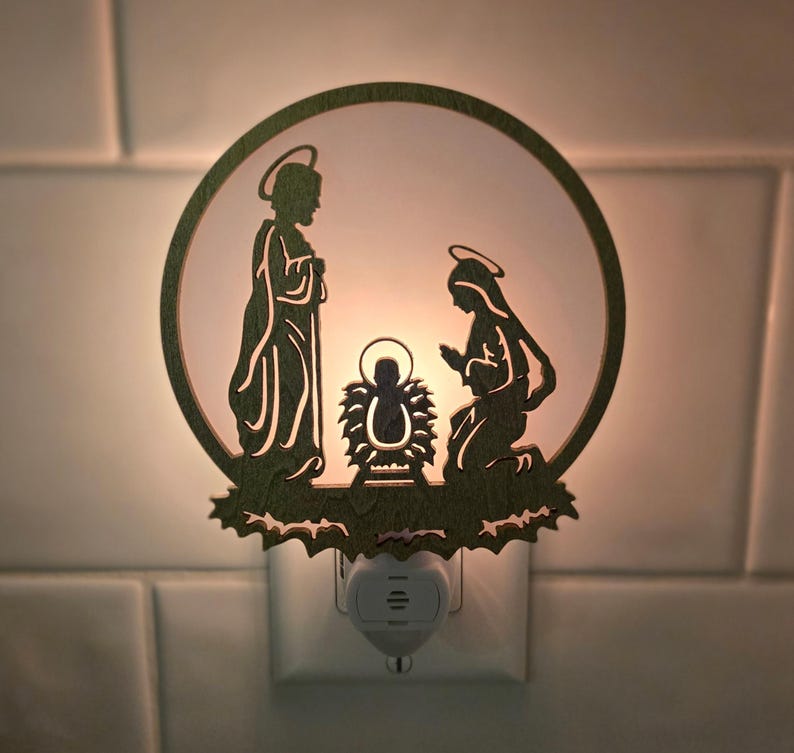 Original Hand-crafted Christmas Nativity Night Light - Etsy