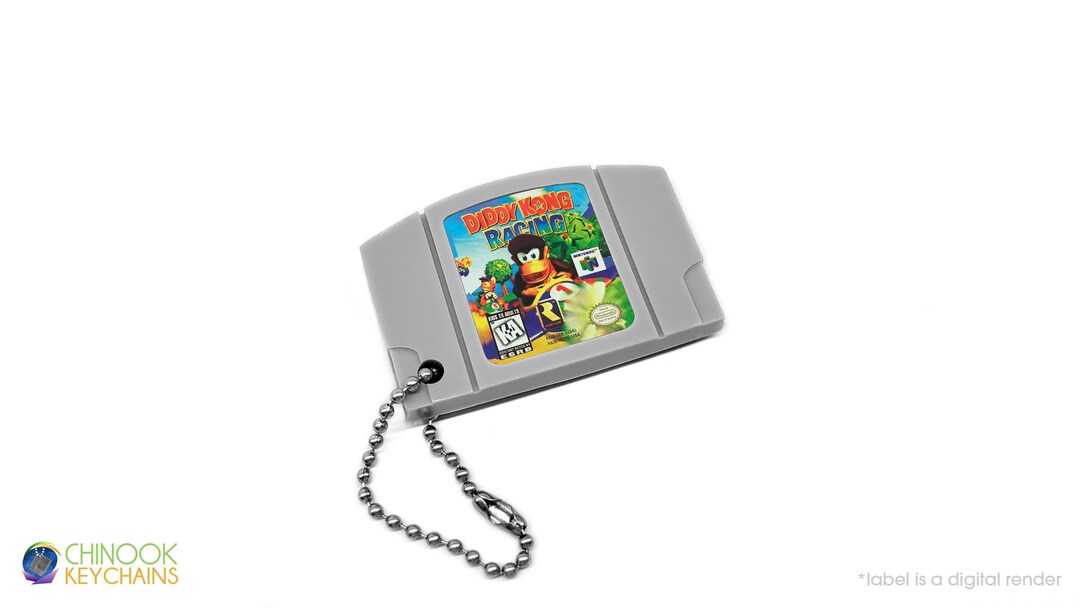 Diddy Kong Racing - N64 Cartridge Keychain - Etsy
