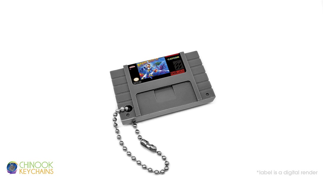 Mega Man X - SNES Cartridge Keychain - Etsy