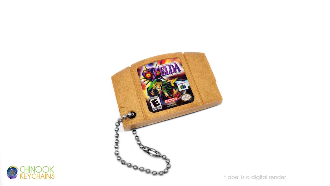 The Legend of Zelda Majora's Mask - N64 Cartridge Keychain - Etsy
