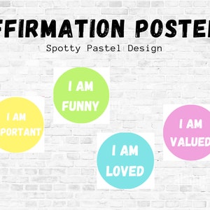 Affirmation Station (spotty Pastel) - Etsy