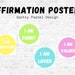Affirmation Station (spotty Pastel) - Etsy