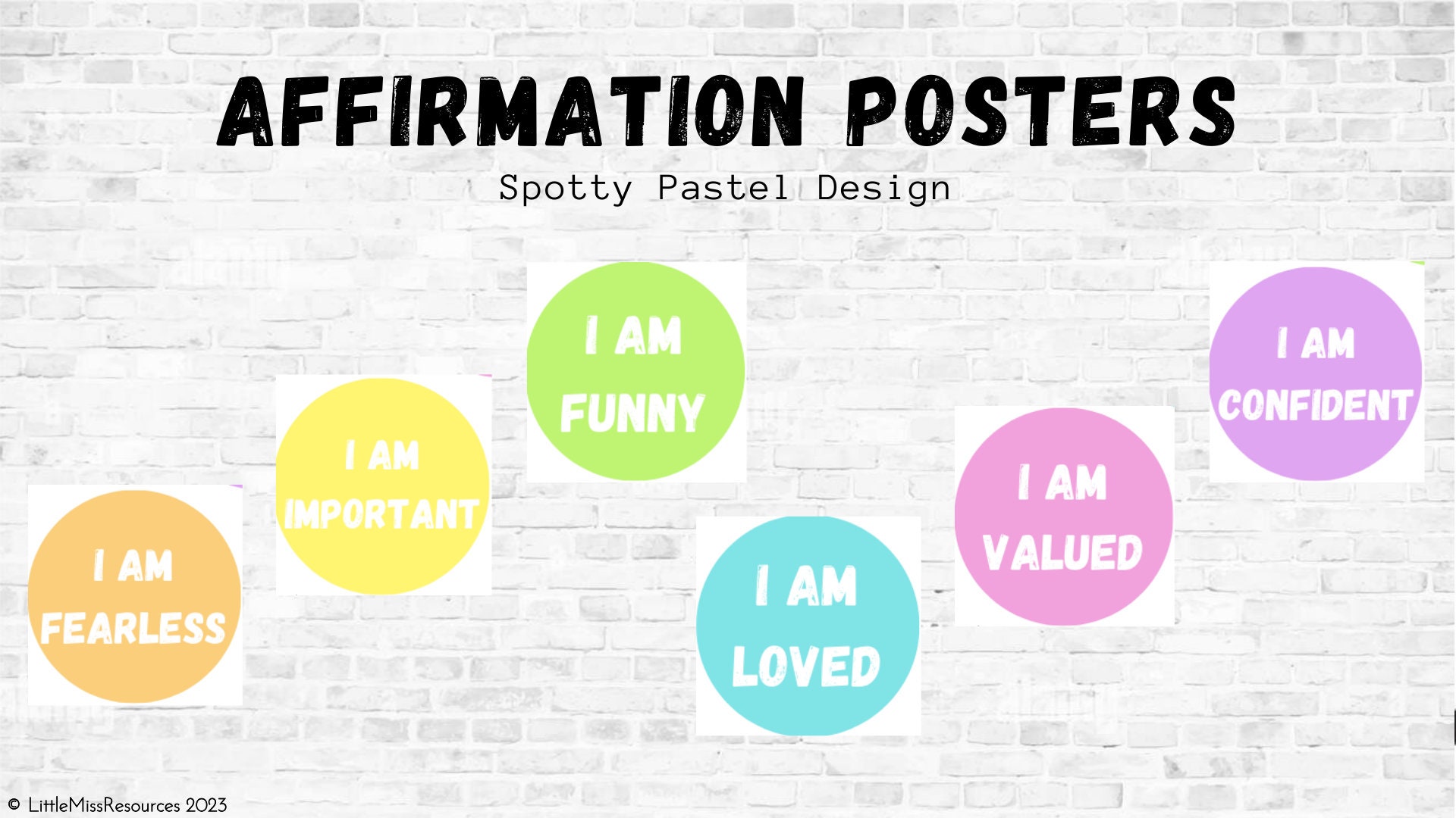 Affirmation Station (spotty Pastel) - Etsy