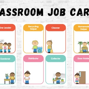 Classroom Job Cards - Etsy