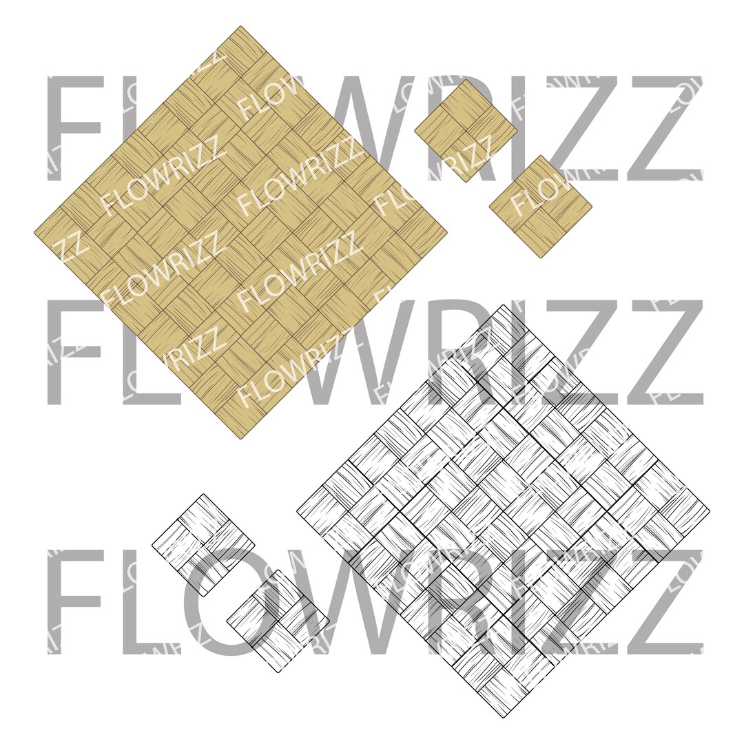 Lauhala Pattern Set - Lauhala Clip Art - Svg, Eps, Pdf, Png, Jpg - Etsy