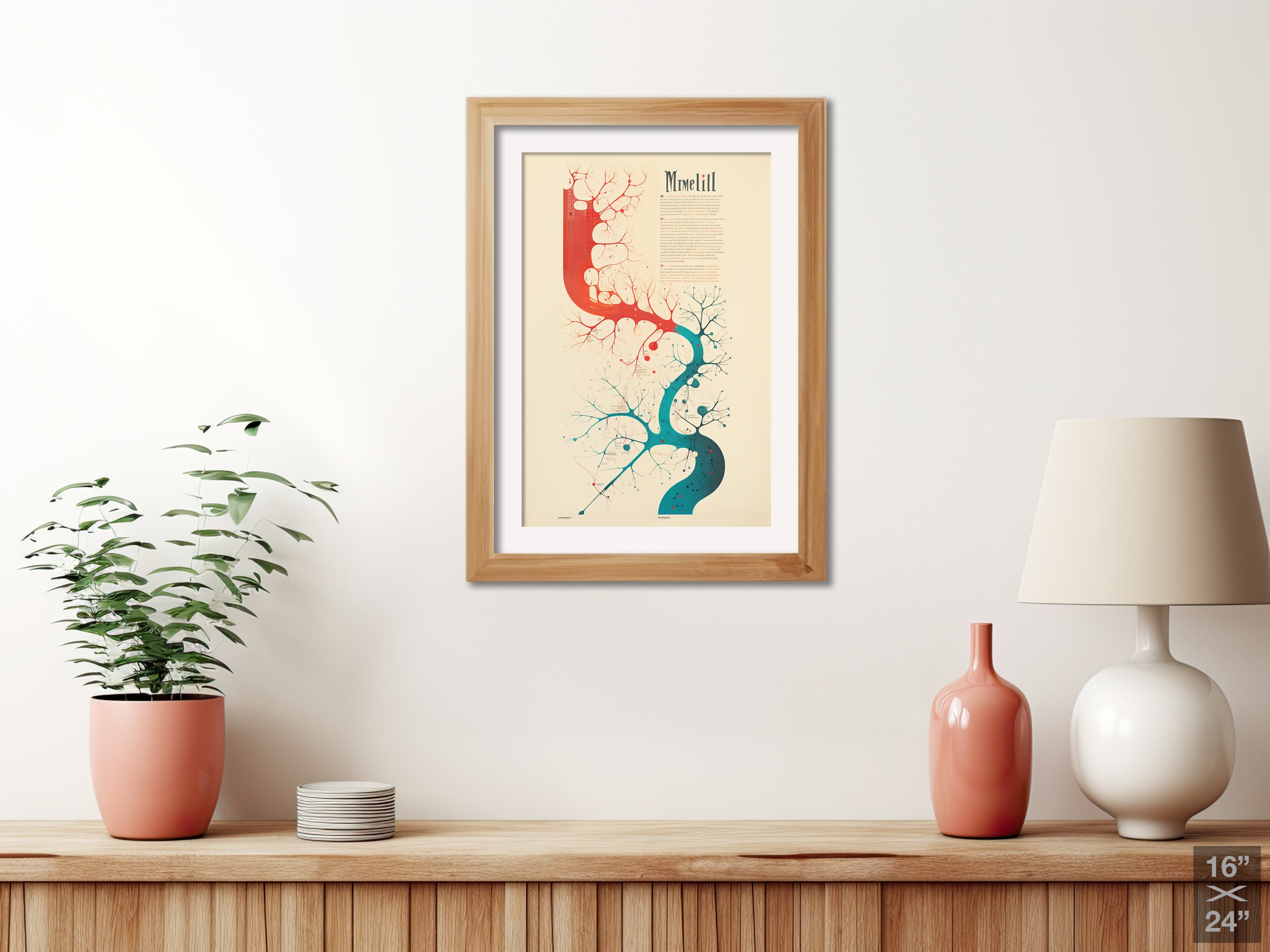 Limited Edition Data Visualization Art Print, for Gallery, Home, or ...