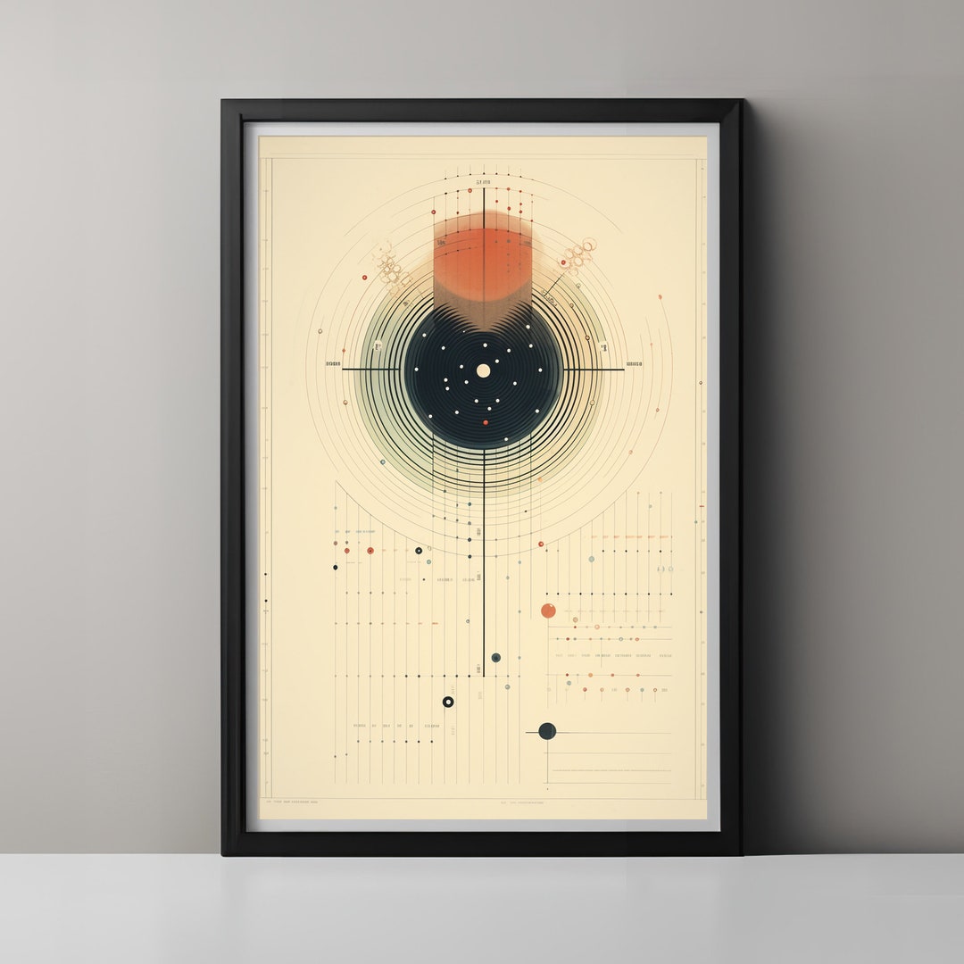 Limited Edition Data Visualization Art Print, for Gallery, Home, or ...