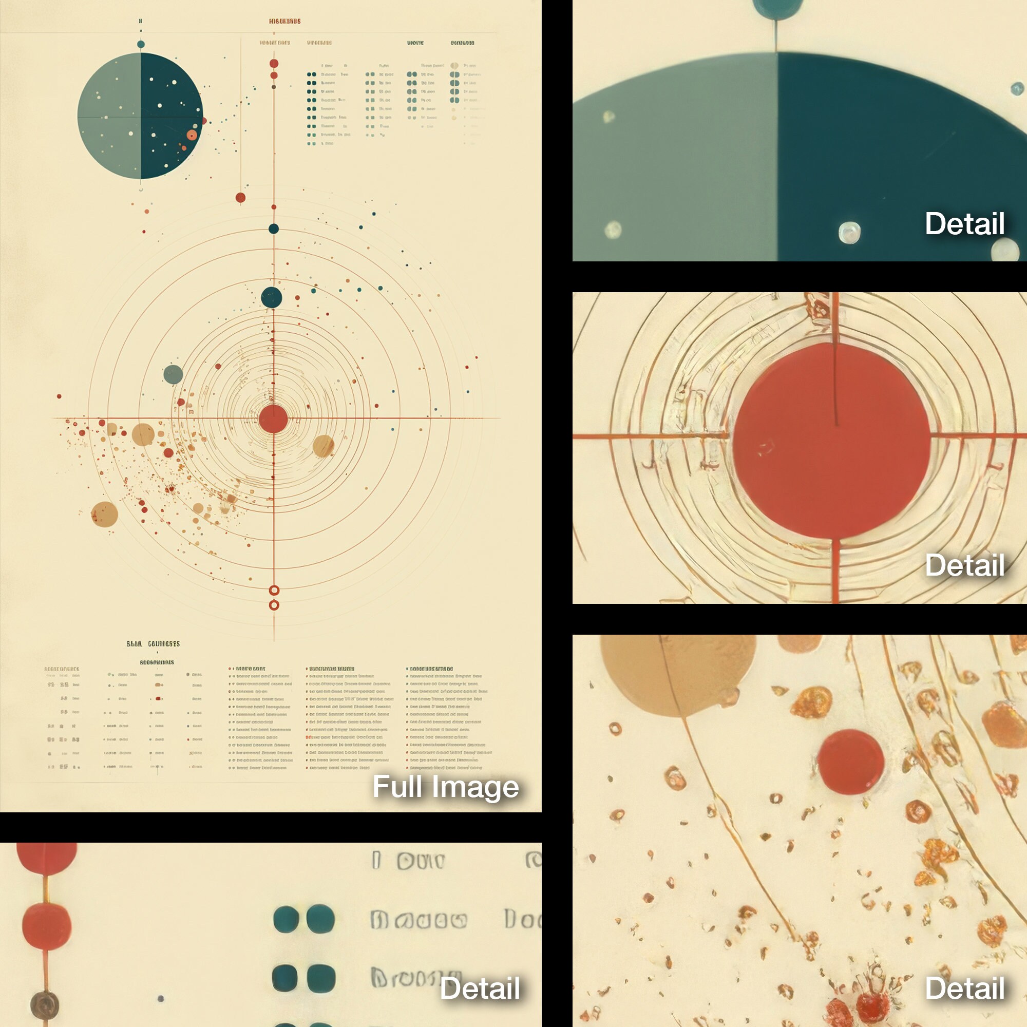 Limited Edition Vintage-style Stellar Map and System Chart, Data ...