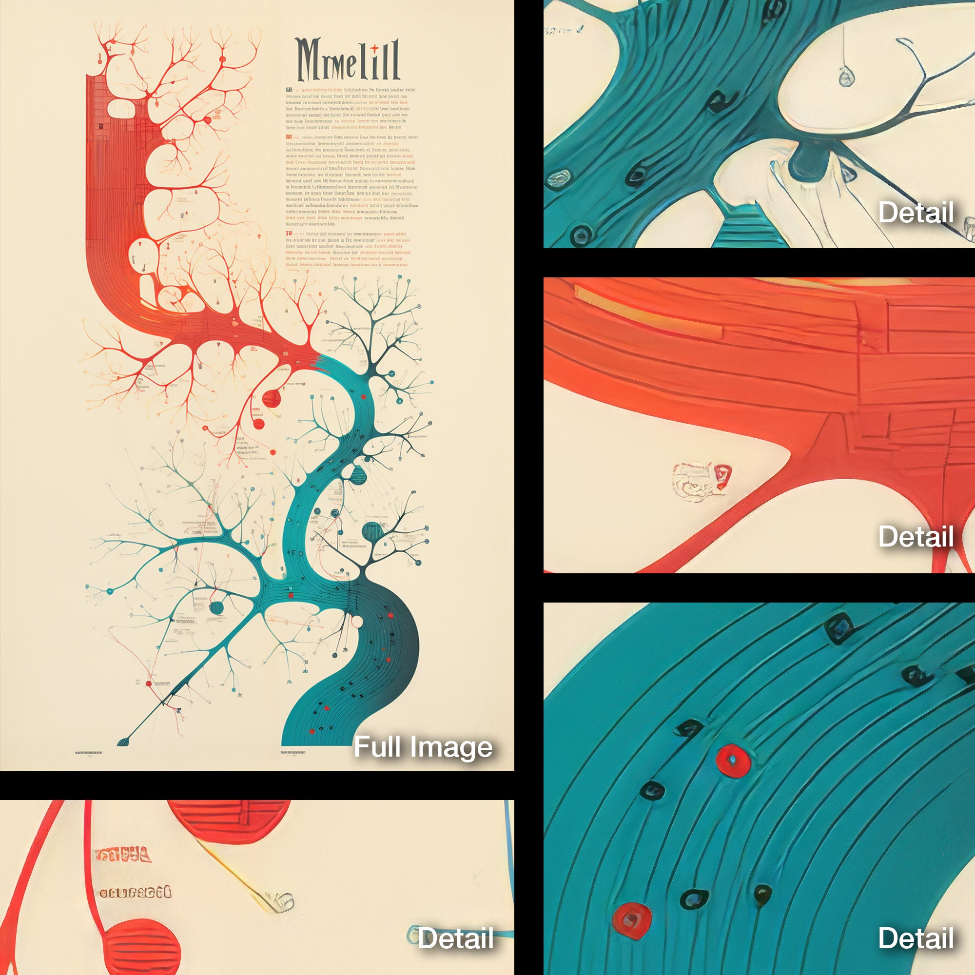 Limited Edition Data Visualization Art Print, for Gallery, Home, or ...