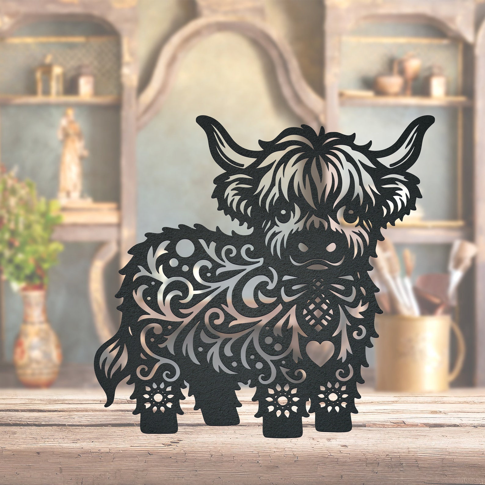 Cute Highland Cow Cut Files - SVG, Vector, PDF - Ideal for DIY Projects ...