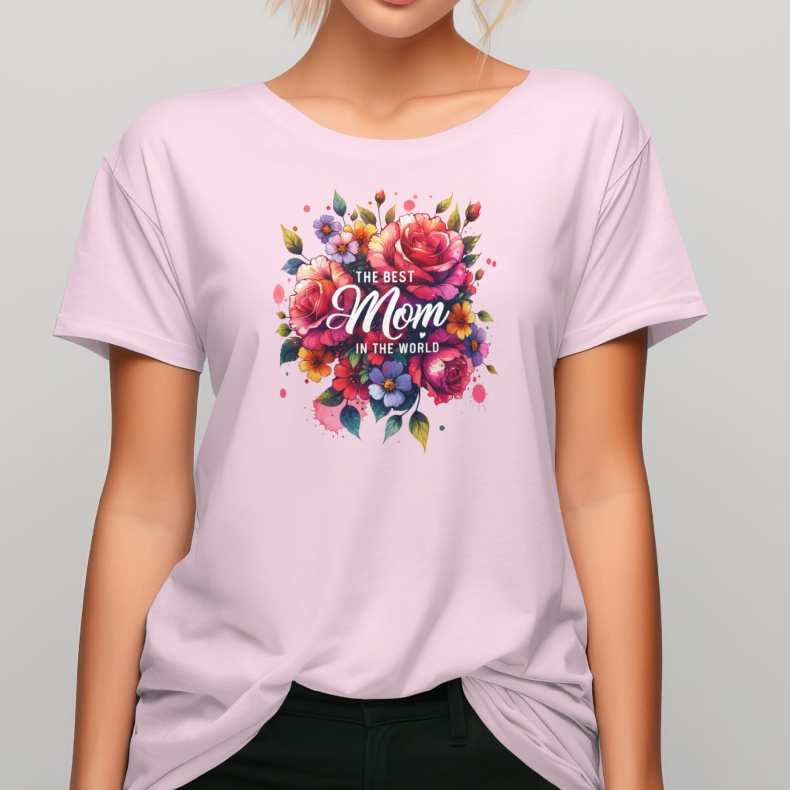 The Best Mom in the World Png, Mother's Day Shirt Design. Mom Gift ...
