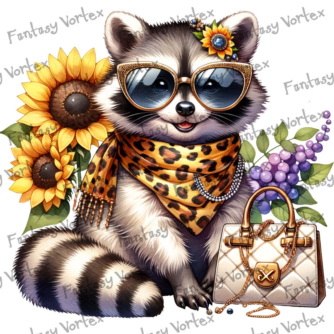 Cute Raccoon Clipart Shirt Sublimation Design Digital Download PNG ...