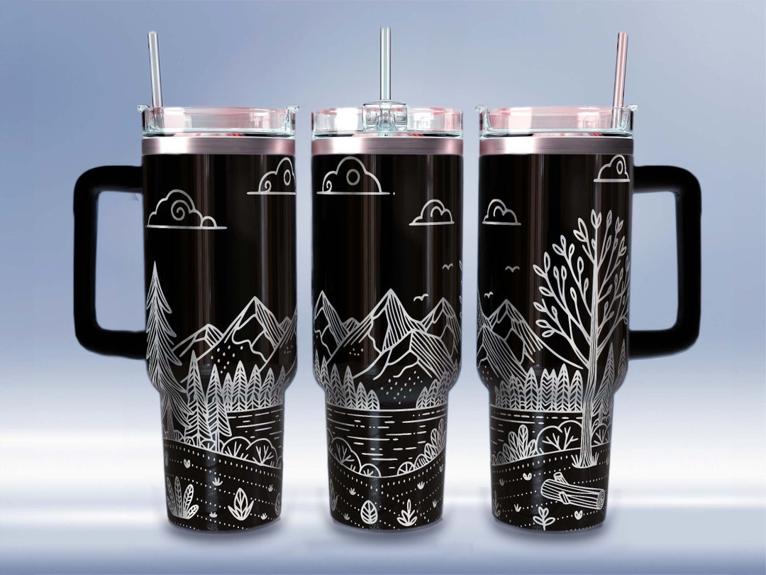 Landscape 40oz Tumbler Wrap, Mountain Wrap, Mega Bundle Tumbler Wraps ...