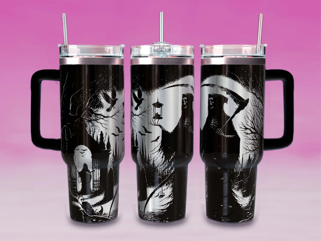 40 Oz Engraving Horror Digital Design Download. Horror Tumbler Wrap ...