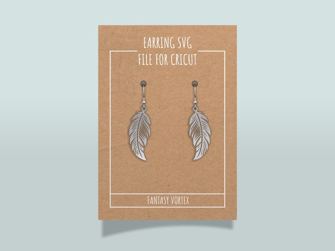 Feather Earrings SVG | Feather Earring SVG | Glowforge Earring Files ...