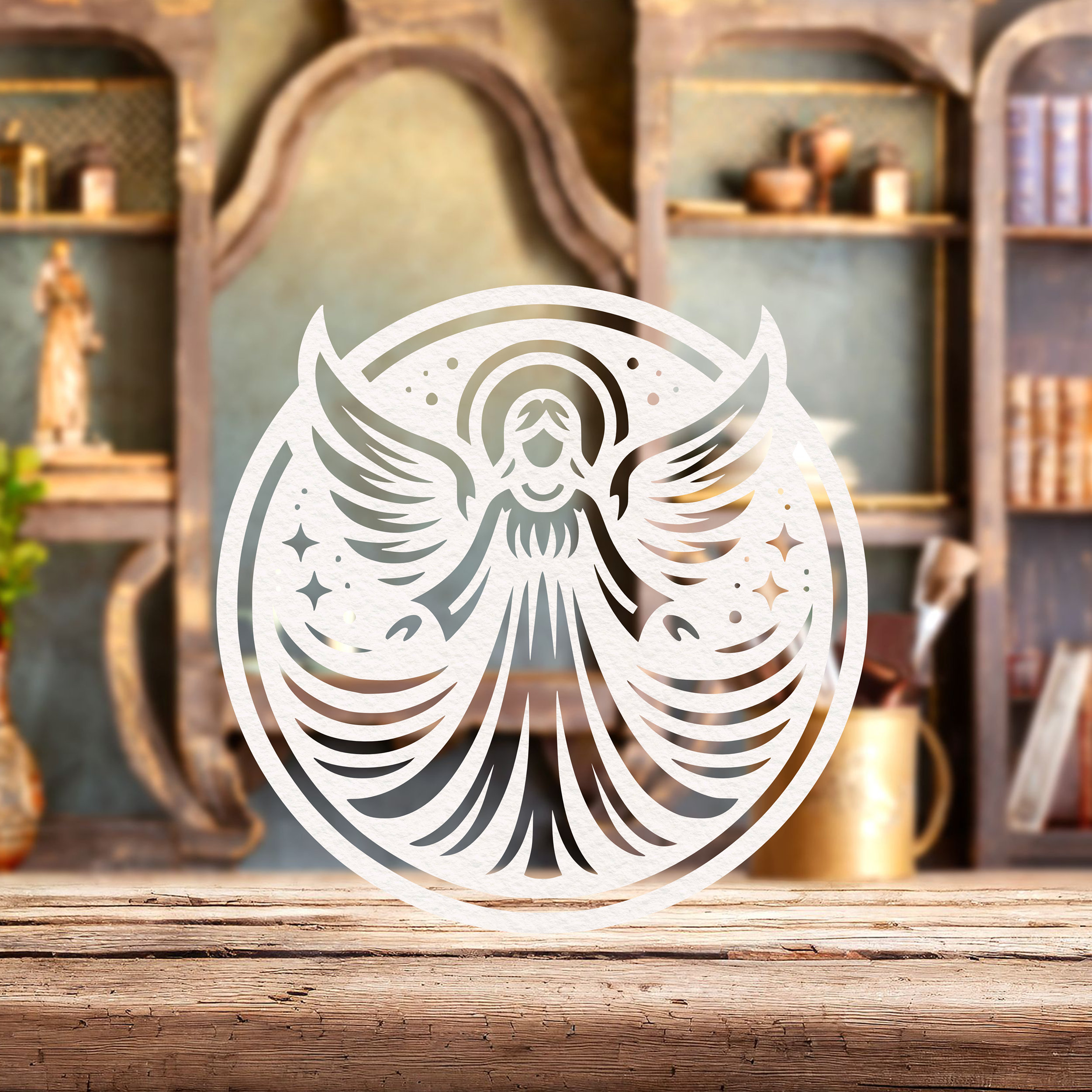Heavenly Angel SVG for DIY Ornaments, Sympathy Remembrance Decor, Laser ...