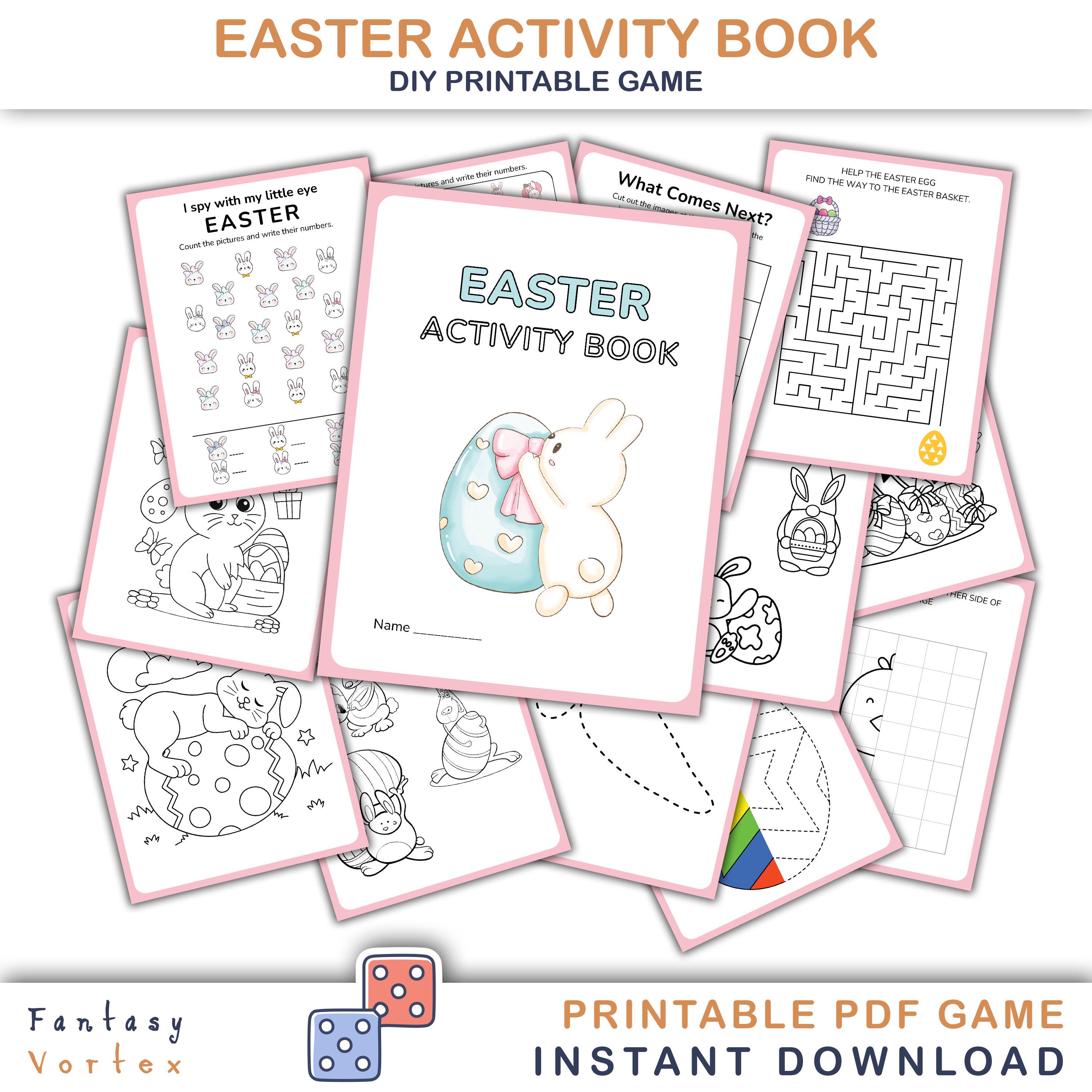 Printable Activity Book - Kids Activity Pages - Drawing - Dot to Dot ...