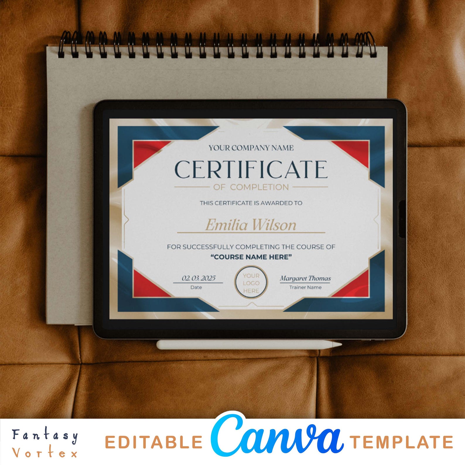 Professional Award Certificate | Canva Template | Course Completion ...