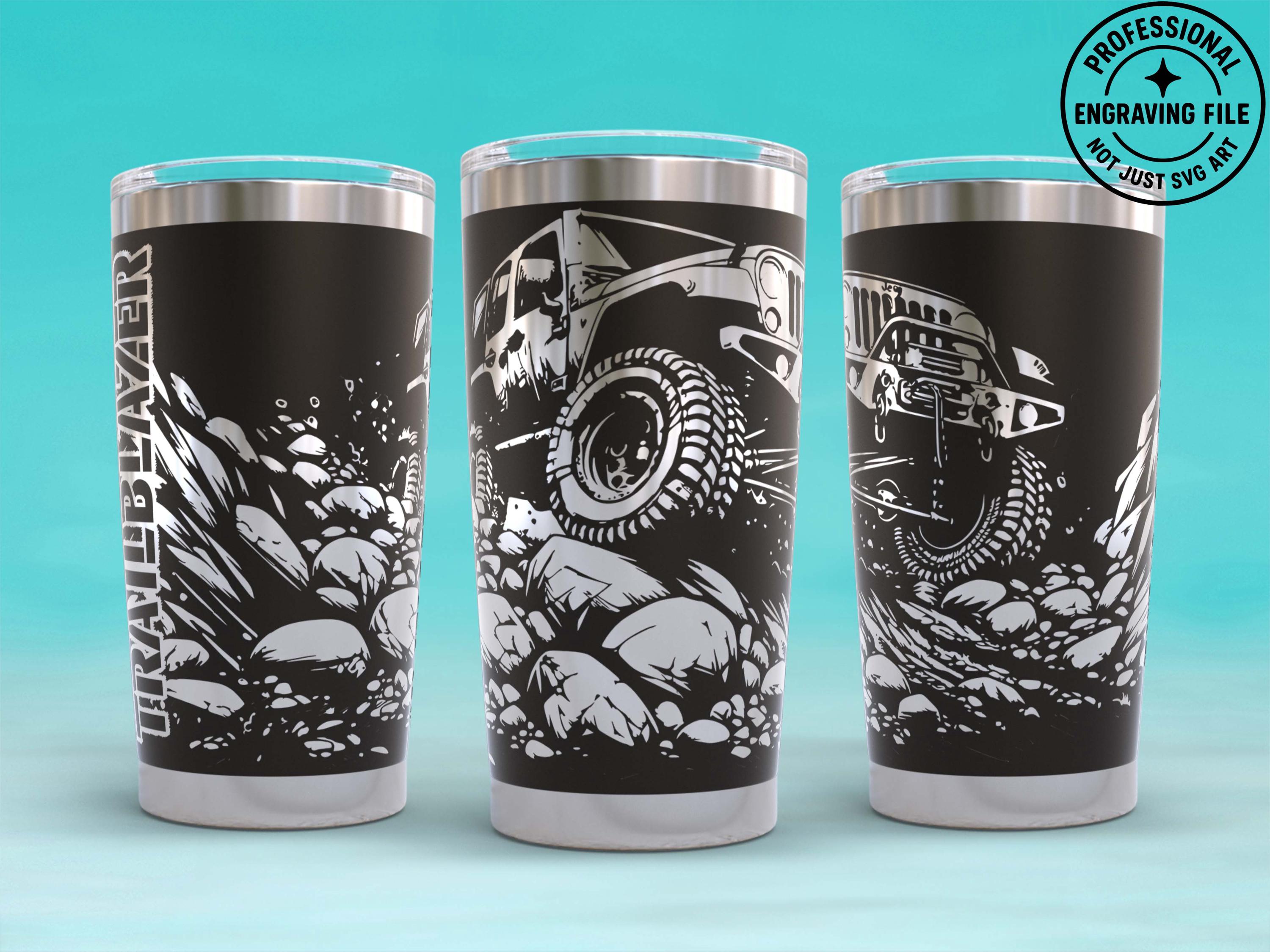 Off Roading Tumbler Wrap: Trailblazer SVG Laser Design (digital ...