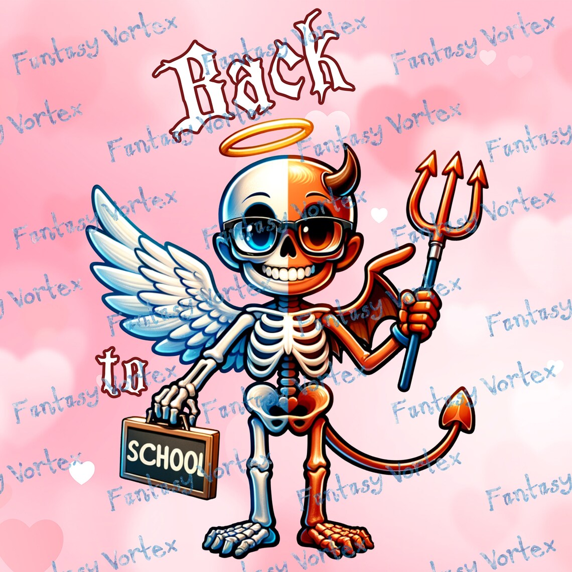 Back to School. Funny Skeleton PNG, Snarky Skeleton Clipart ...