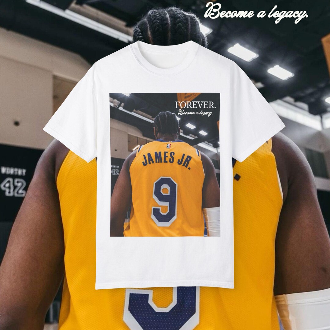 FOREVER Bronny James Los Angeles Lakers Legacy Basketball T-shirt ...