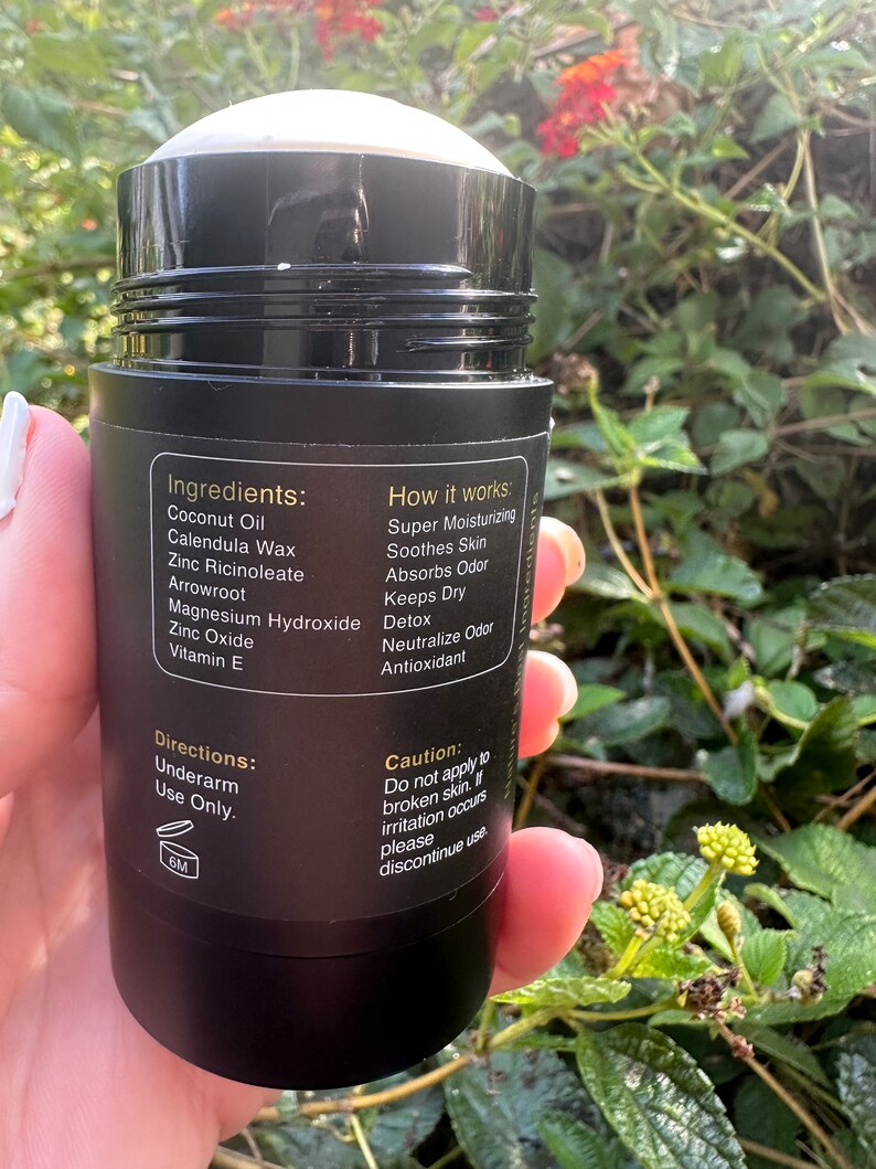 Natural Deodorant Maximum Strength 8 Simple Clean Vegan Ingredients ...
