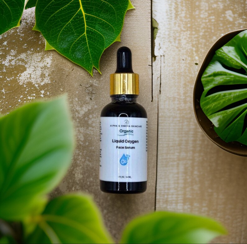 Repairing Calming Anti-age Organic Facial Serum Infused Liquid Oxygen ...