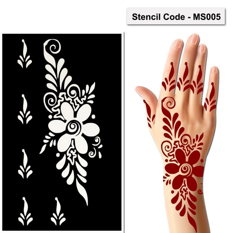 Henna Stencil - Etsy
