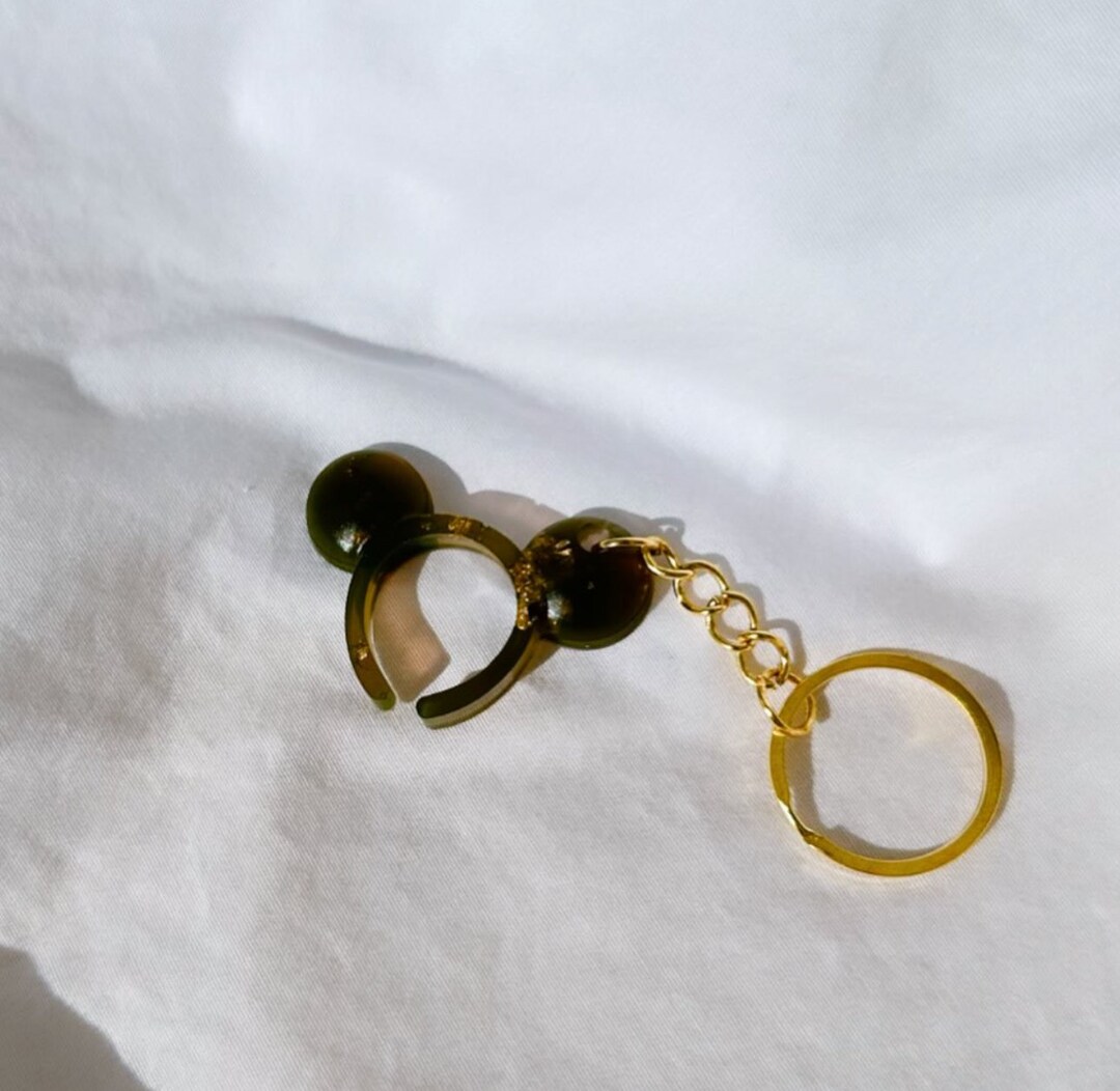 Resin Mickey Ears Keychain - Etsy