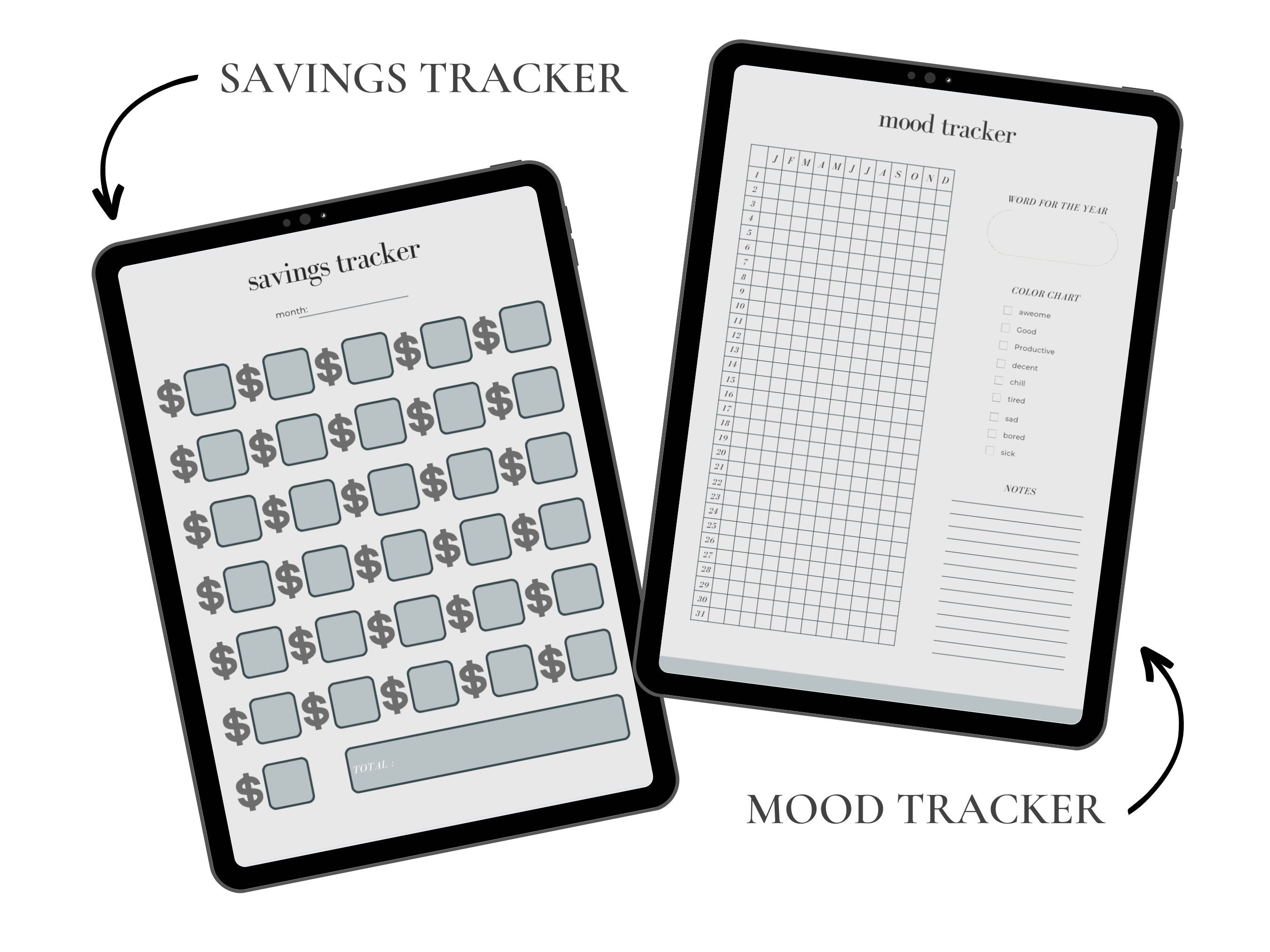 Habit Tracker Printables, Goodnotes, Notability, Digital Habit Tracker ...