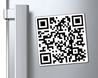 Custom QR Code Die-cut Magnets Business Material Promo Item Company Website Customized Item ...