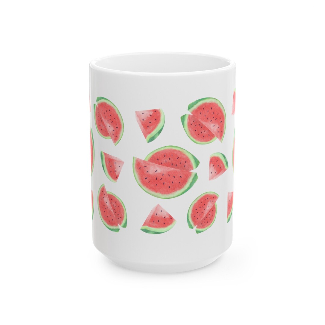Watermelon Ceramic Mug, Summer Drinkware, Birthday Gift, New Home ...