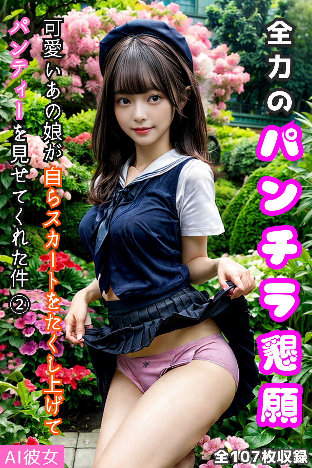 Japanese AI Girlfriend: the Cute Girl Who Lifted up Her Skirt to Show Us Her Panties. 2 (107pic ...