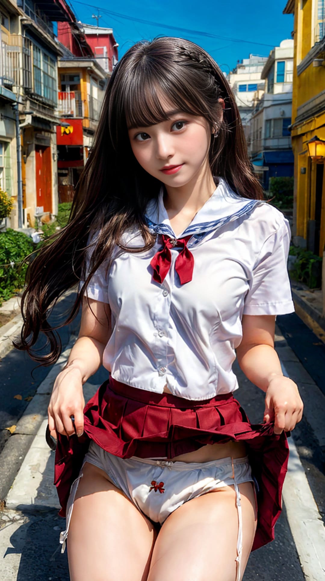 Japanese AI Girlfriend: the Cute Girl Who Lifted up Her Skirt to Show Us Her Panties. 2 (107pic ...