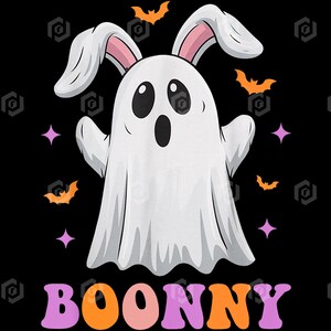 Boonny Spooky Bunny Ghost Rabbit Halloween Costume Png, Rabbit Ghost ...