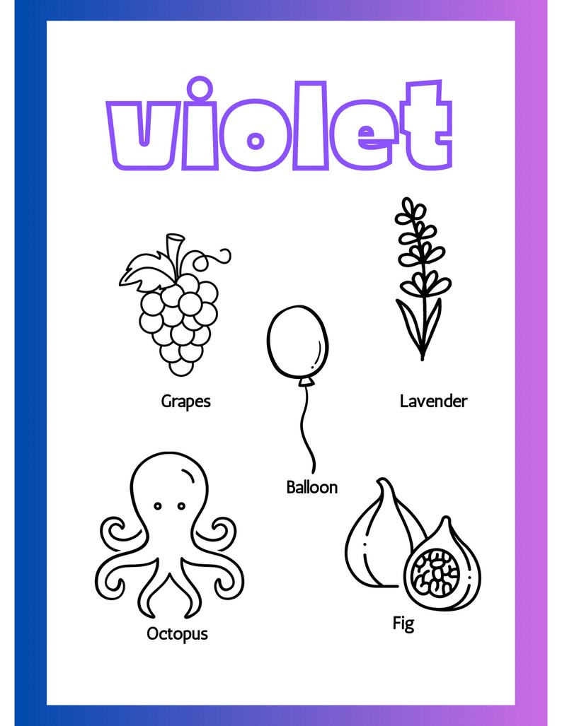 Educational Animals and Objects Coloring Sheets for Teaching Colors to ...